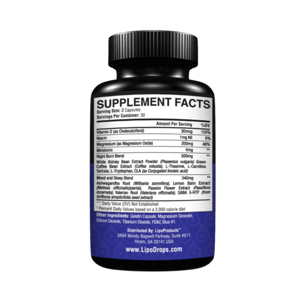 Nighttime Fat Burner - Lipo-Nights - Lipodrops